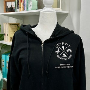 Cryptid Research Team Embroidered Shirt, Sweatshirt, Hoodie or Zipup ...