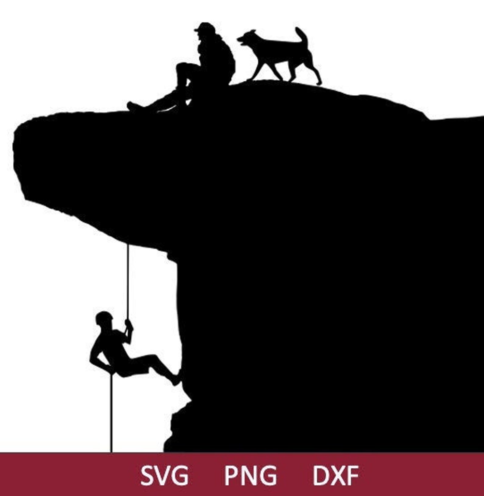 Hiking Climbing Crag Dog SVG Digital Download DXF PNG - Etsy