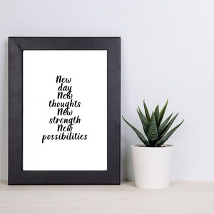 New Day Quotes, Inspirational Quotes, Printable Quotes, Downloadable ...