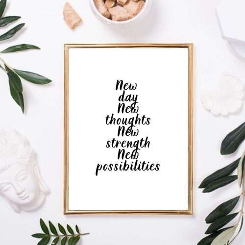 New Day Quotes Inspirational Quotes Printable Quotes - Etsy