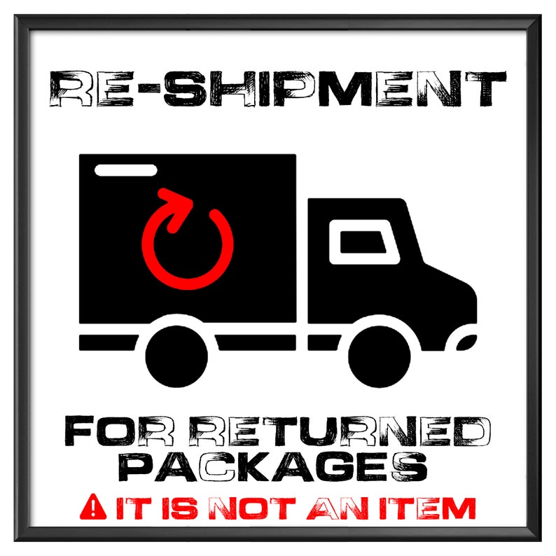 RE-SHIPMENT Service - Etsy