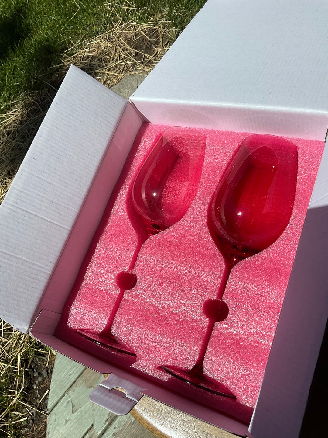 Barbie Pink Wine Glass Set - Etsy
