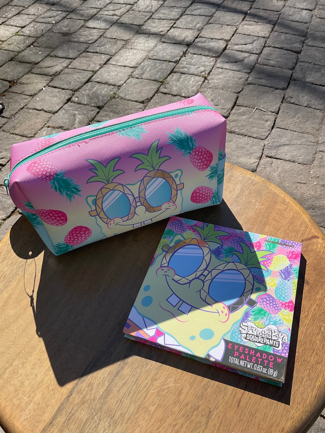 Spongebob Squarepants Makeup Bag and Eyeshadow Set - Etsy