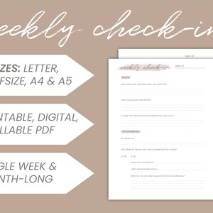 Complete Planner Bundle Daily, Weekly, Monthly Check-in Habit Tracker ...