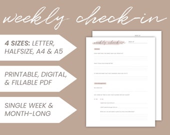 Complete Planner Bundle Daily, Weekly, Monthly Check-in Habit Tracker ...