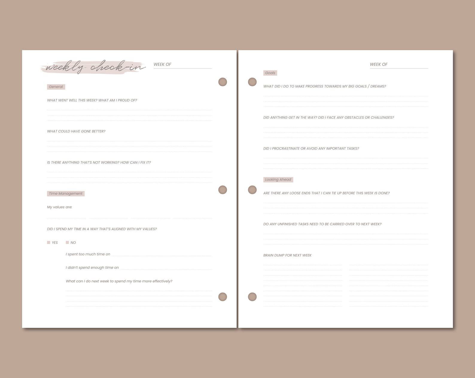 Complete Planner Bundle | Daily, Weekly, Monthly + Check-in + Habit ...