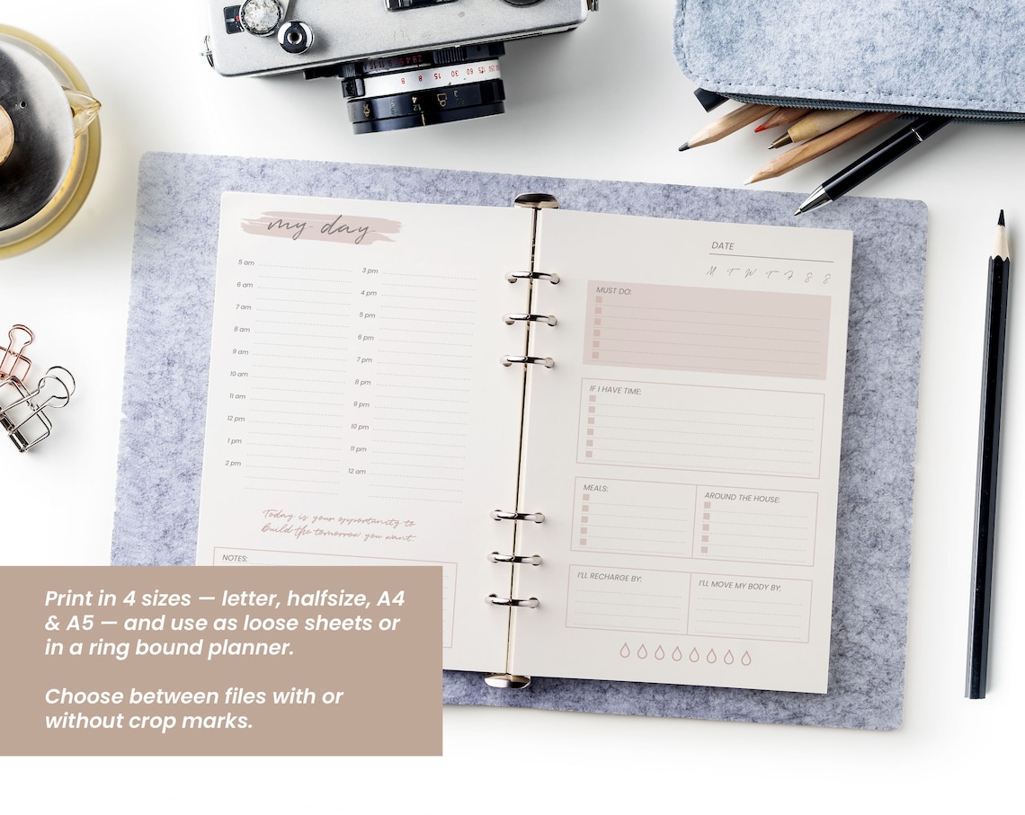 Complete Planner Bundle Daily Weekly Monthly Check-in - Etsy