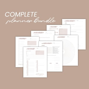 Complete Planner Bundle | Daily, Weekly, Monthly + Check-in + Habit ...