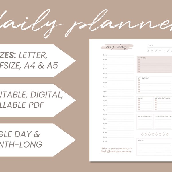 Complete Planner Bundle Daily, Weekly, Monthly Check-in Habit Tracker ...