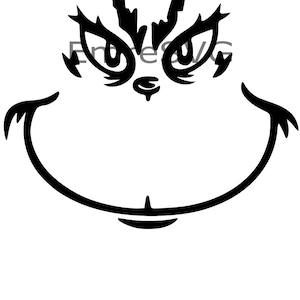 Grinch Svg, Grinch Smile Svg, Christmas Grinch Svg, for Shirt Design ...