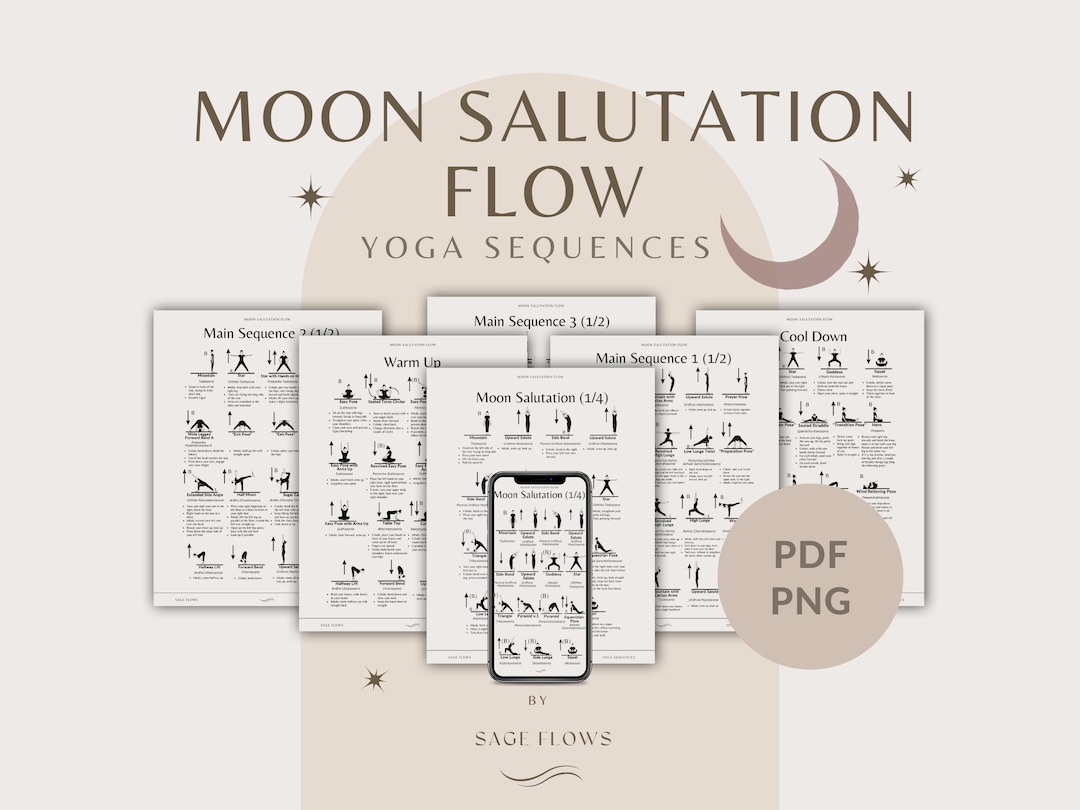 Moon Salutation Flow Yoga Sequences, Ready Made Yoga Class, With Cues ...