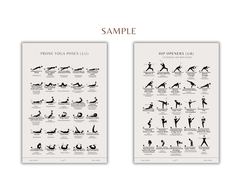 400 Yoga Poses Reference Guide, Hatha & Modern Asanas, PDF Download - Etsy