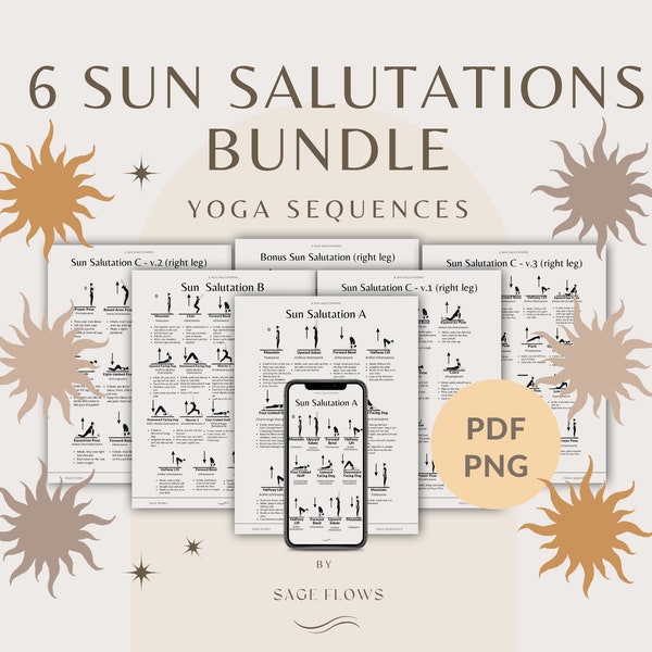 Sun Salutation Poster - Etsy