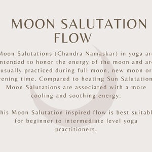 Moon Salutation Flow Yoga Sequences, Ready Made Yoga Class, With Cues ...