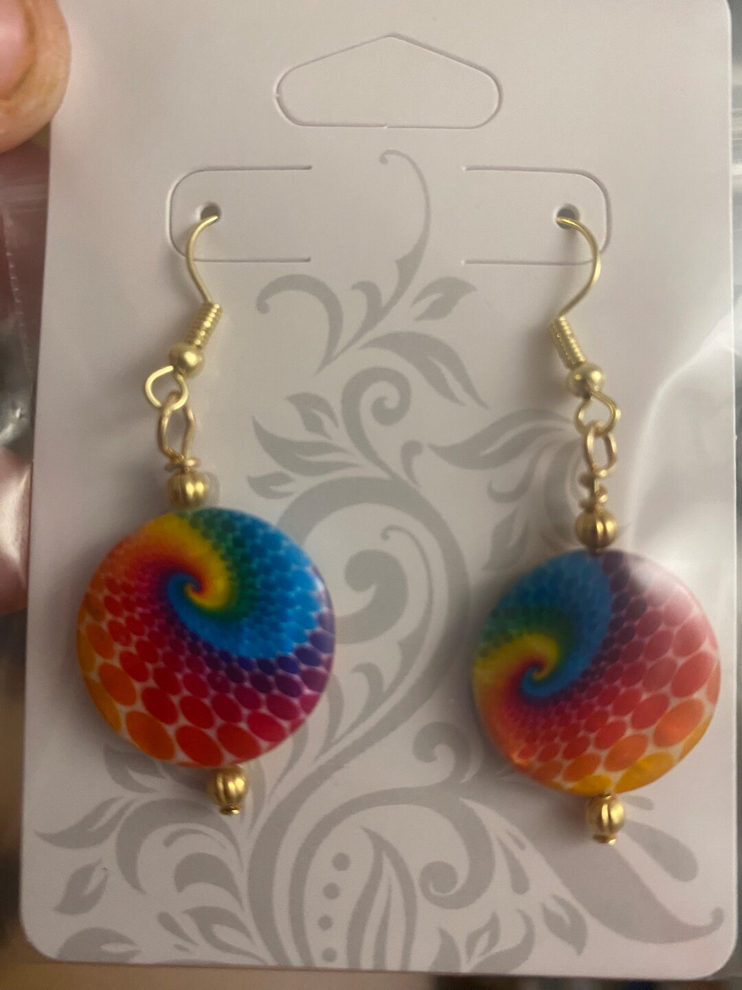 Pride Swirl Earrings Rainbow LBGTQ - Etsy