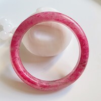 AAA Graduated Handmade Gentle Pink Floral Agate Gemstone Crystal ...