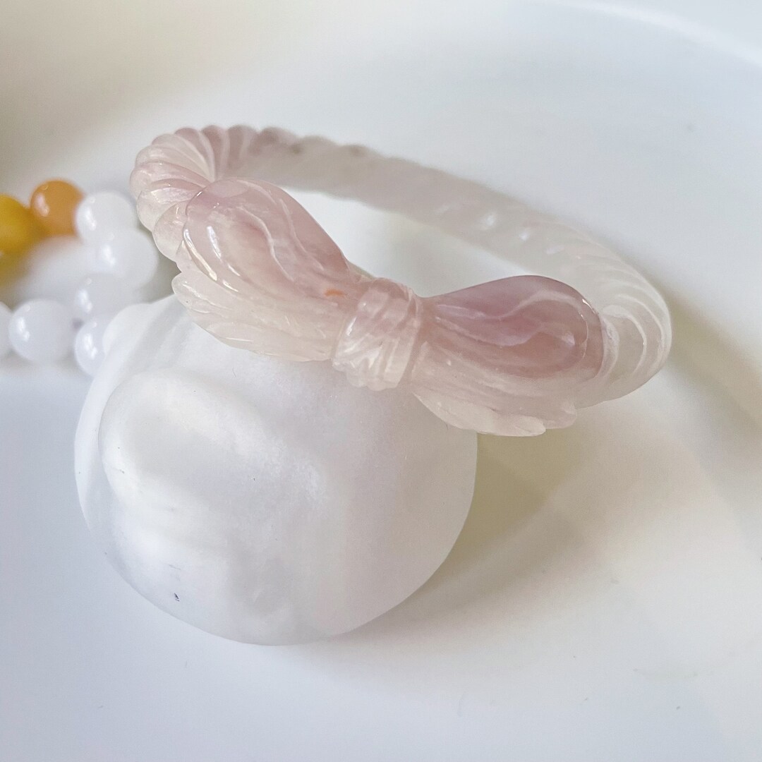 56.4mm Hand-sculpted Natural Quartzite Jade Bangle shetai Jade ...