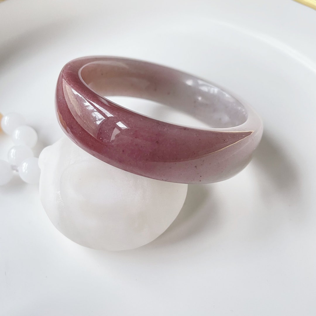 60.7mm Natural Quartzite Jade Bangle (shetai Jade/shetaicui/佘太翠), 60 ...