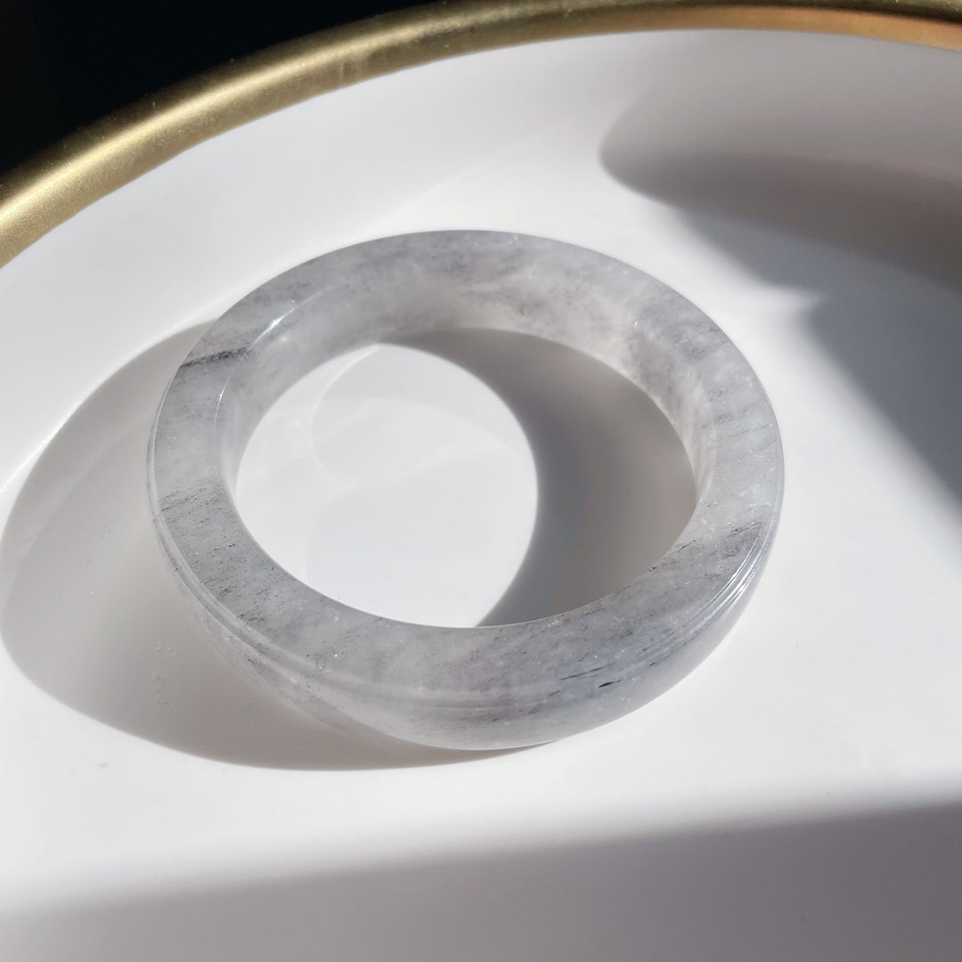 60mm Natural Quartzite Jade Bangle (shetai Jade/shetaicui/佘太翠 ...