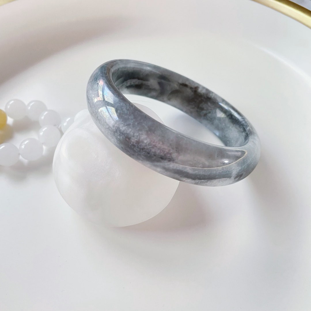 58.1mm Natural Quartzite Jade Bangle (shetai Jade/shetaicui/佘太翠), 58 ...