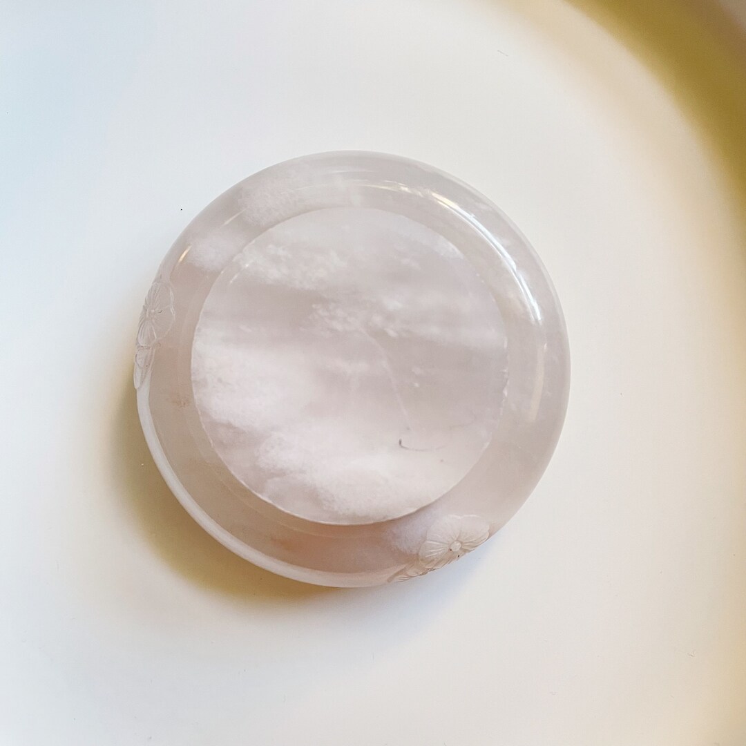 58.6mm Hand-carved Natural Pink Quartzite Jade Bangle SET - Etsy