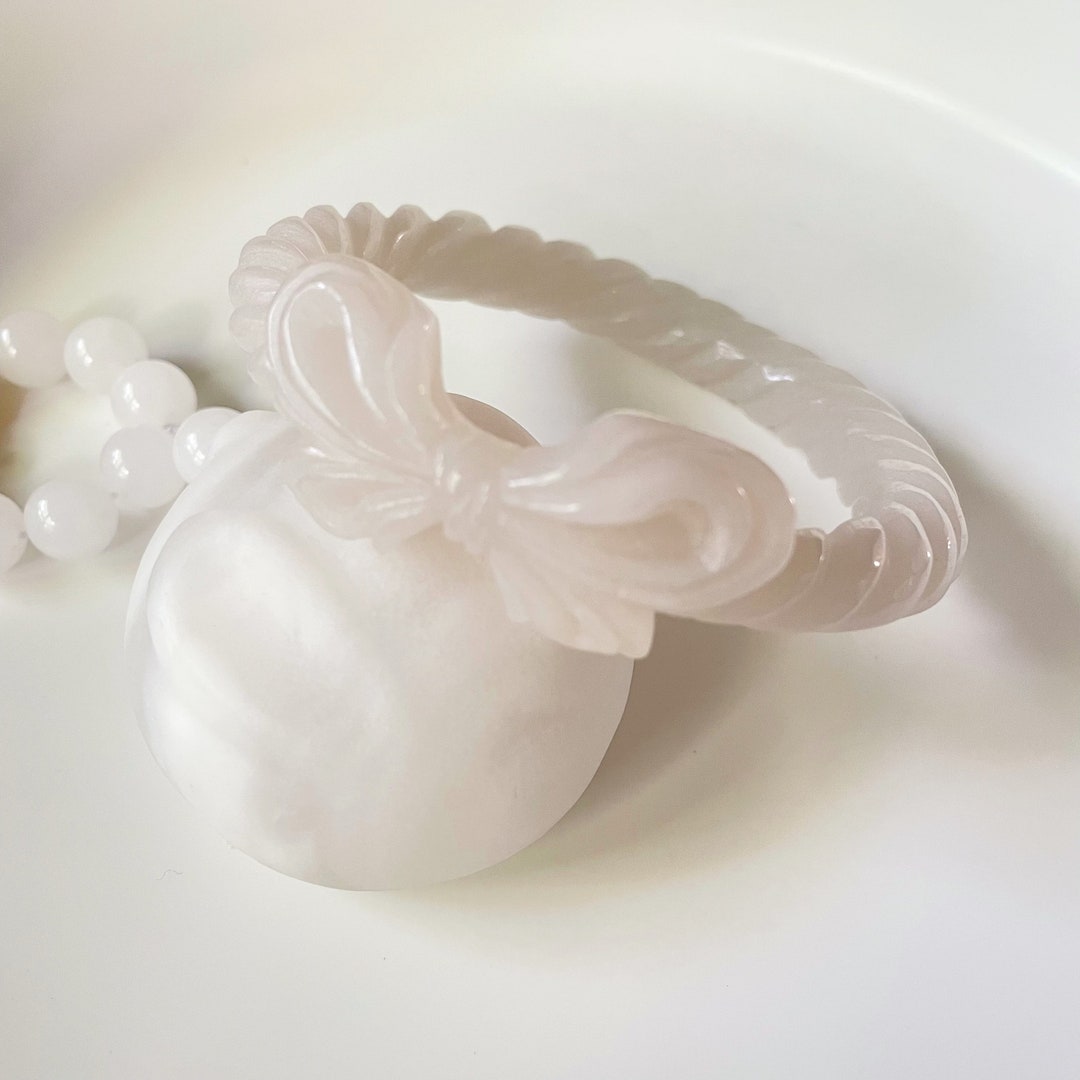 60mm Hand-carved Natural Quartzite Jade Bangle shetai Jade/shetaicui ...