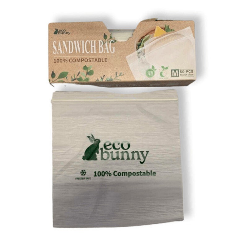 Reusable and Compostable Plastic Sandwich Bag Washable - Etsy