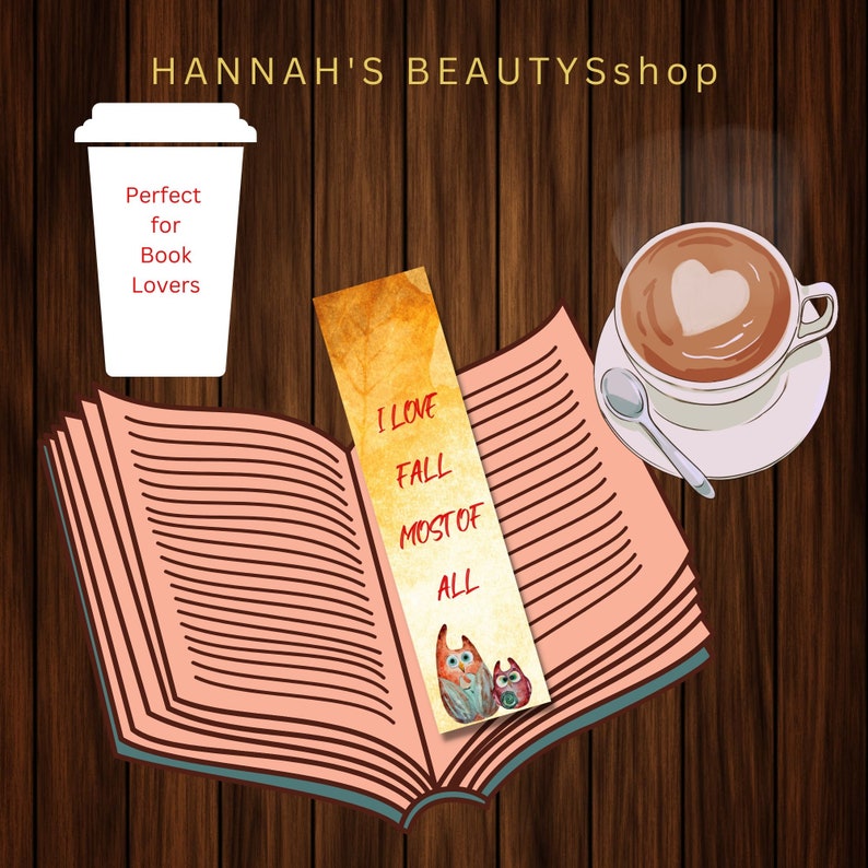 Fall Printable Bookmarks Book Lover Autumn Bookmarks Set of - Etsy