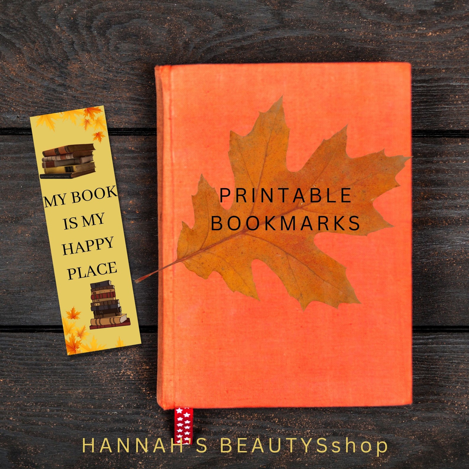 Fall Printable Bookmarks Book Lover Autumn Bookmarks Set of - Etsy
