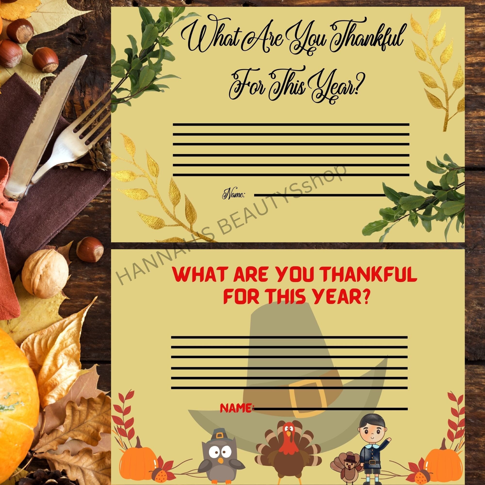 I Am Thankful Card, Gratitude Card, Thanksgiving Decor, Thanksgiving ...