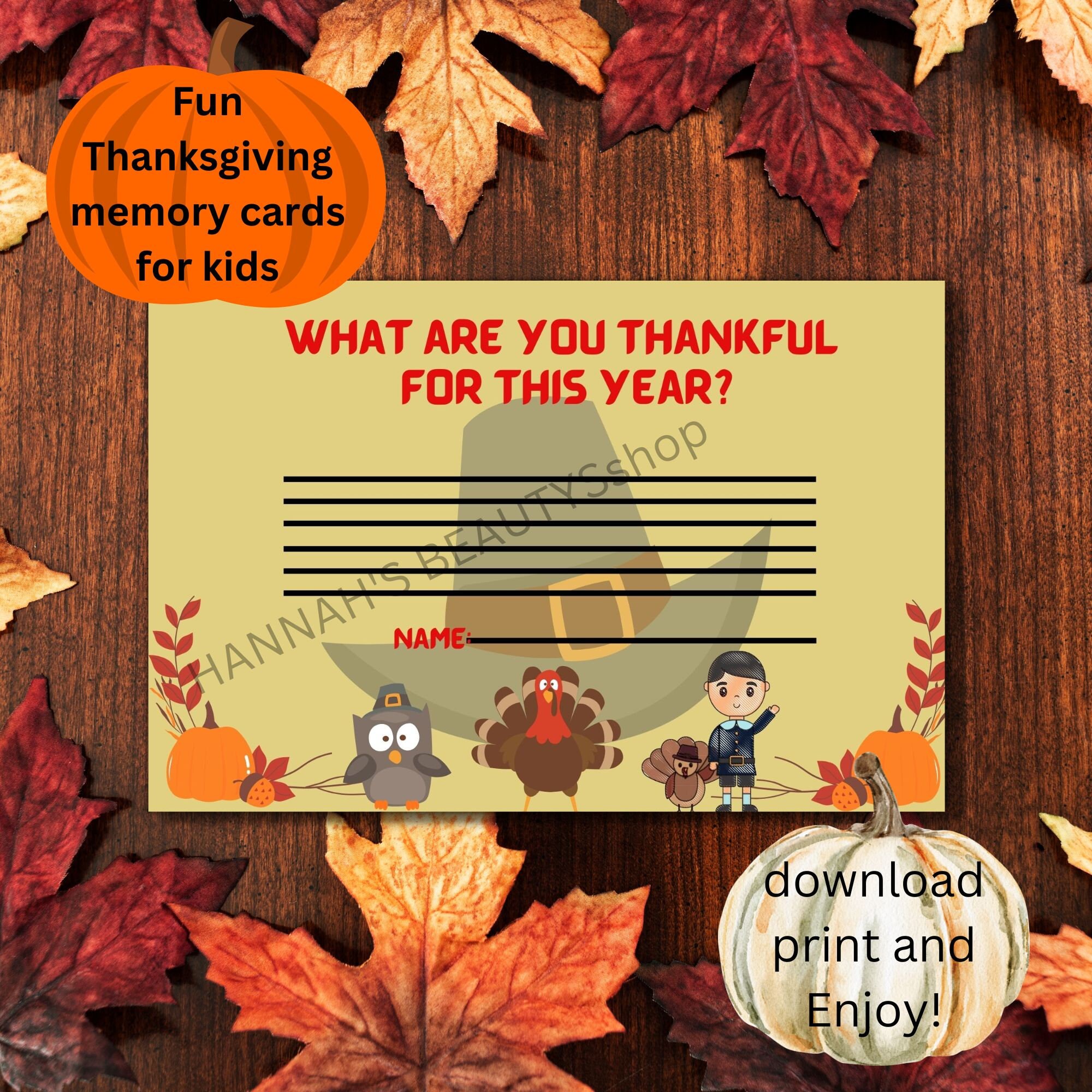 I Am Thankful Card, Gratitude Card, Thanksgiving Decor, Thanksgiving ...