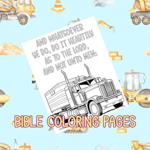 Bible Verse Coloring Page Bundle for Boys - Etsy