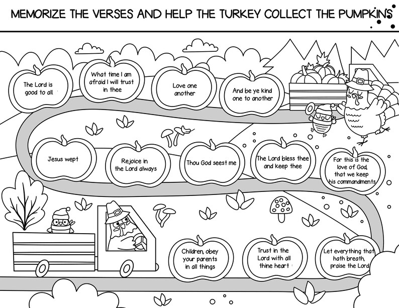 Thanksgiving Bundle | Set of Eight | Bible Activities and Coloring ...