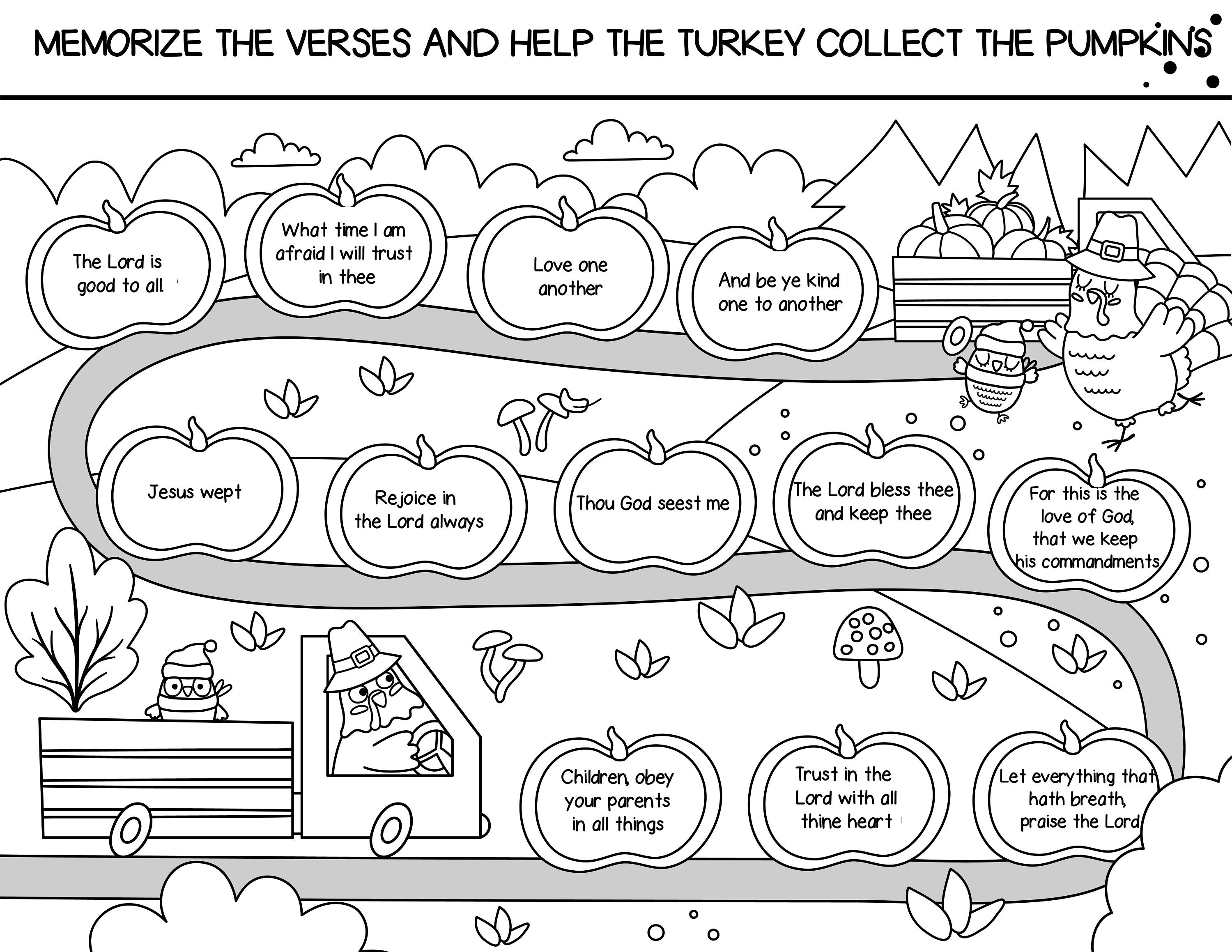 Thanksgiving Bundle | Set of Eight | Bible Activities and Coloring ...