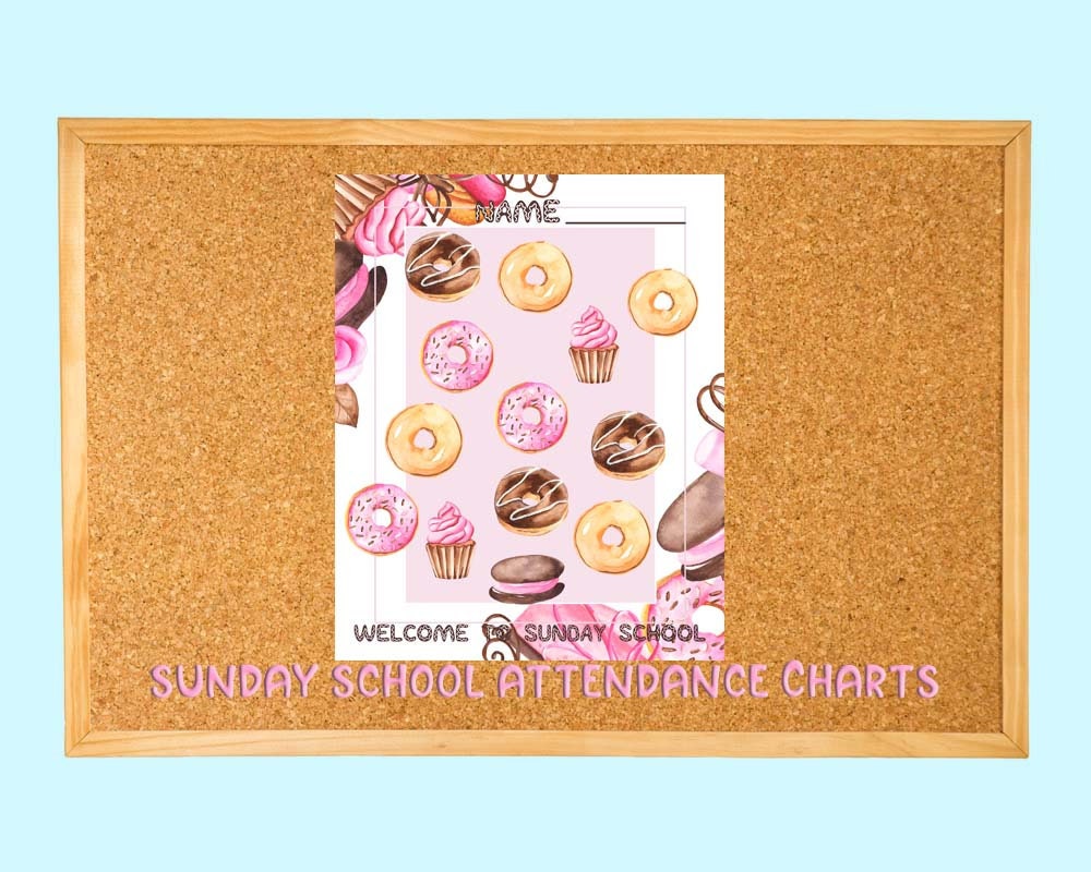 Sunday School Attendance Charts | Set of Three | - Etsy