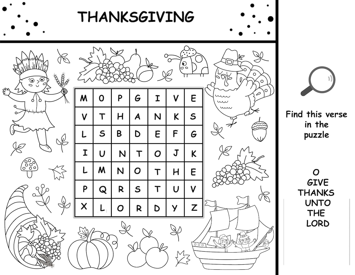 Thanksgiving Bundle | Set of Eight | Bible Activities and Coloring ...