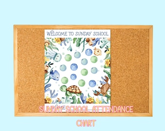 Sunday School Attendance Charts | Set of Three | - Etsy