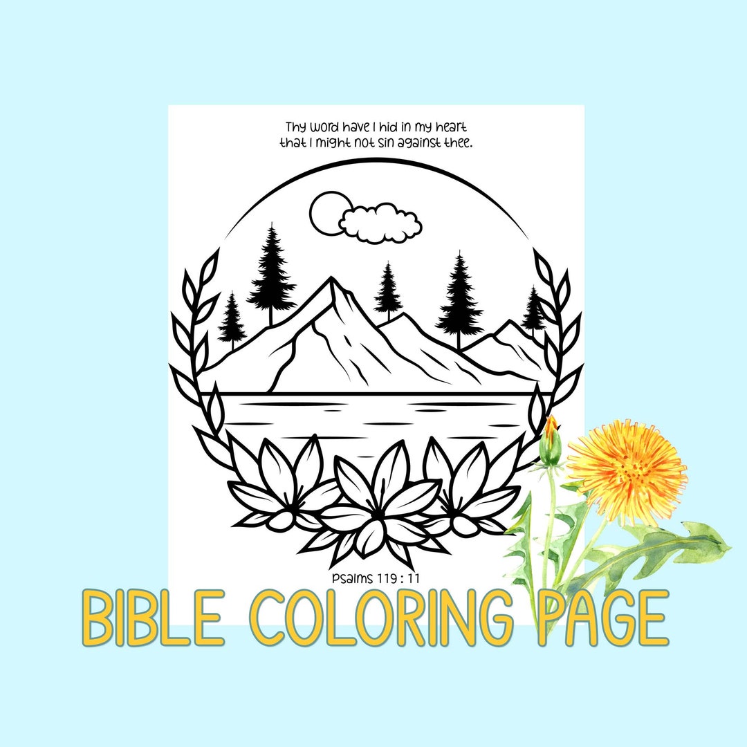Bible Coloring Page | Verses | Kids | Teens | Adults | Sunday School ...