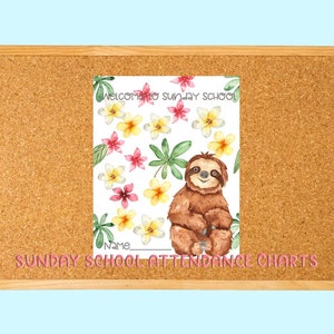 Sunday School Attendance Charts | Set of Three | - Etsy