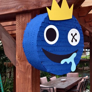 Blue Rainbow Friends Head Pinata - Etsy