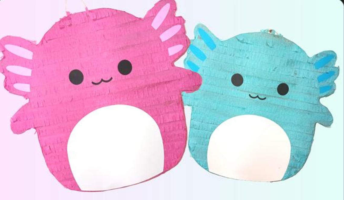 Squishmallow Axolotl Pinata - Etsy