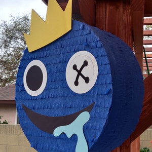 Blue Rainbow Friends Head Pinata - Etsy