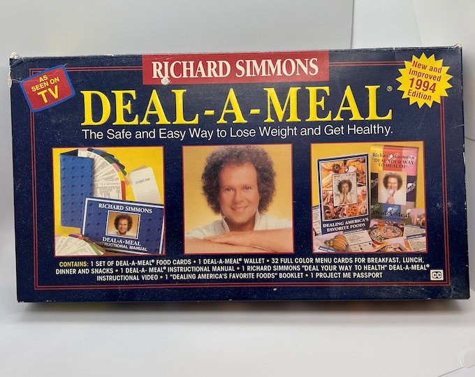 Vintage Richard Simmons DEAL-A-MEAL Weightloss Kit (1994 Edition) as ...
