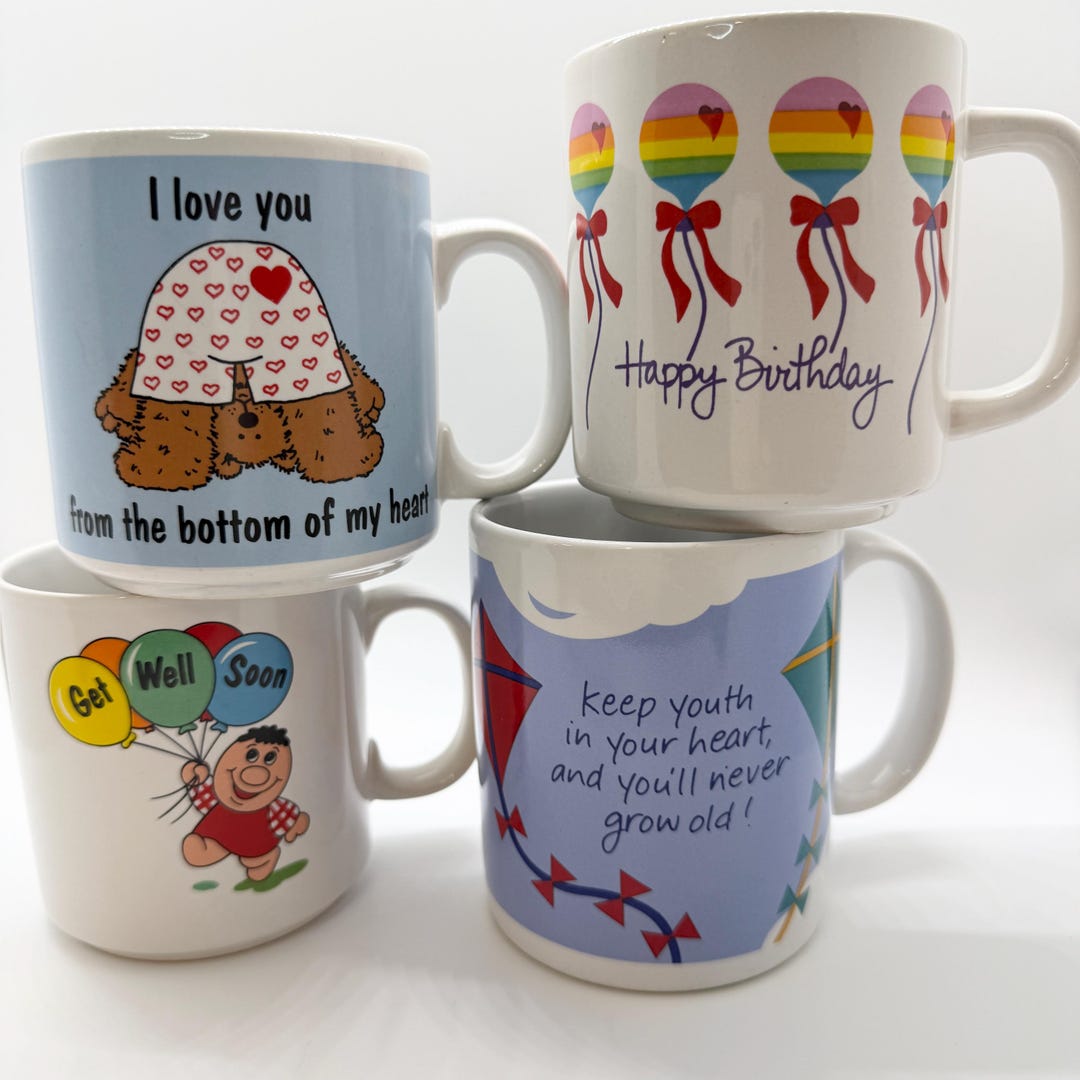 Vintage 80s Mugs - Your Choice - Etsy