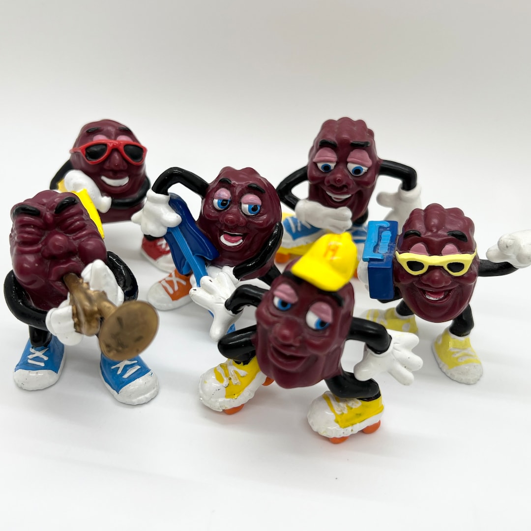 1988 California Raisins Figures From Hardee's - Fast Food Toys - Etsy