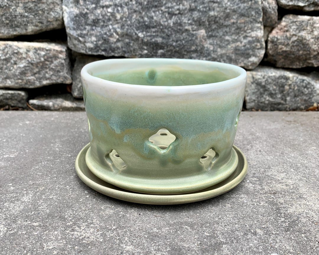 Handmade Ceramic Orchid Pot, Orchid Pot With Holes, Gift for Orchid ...