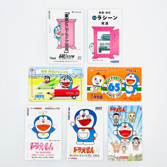 Doraemon Japan Magnetic Card Collection Graphic Illustration - Etsy