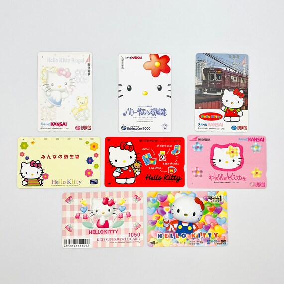 Hello Kitty Japan Magnetic Card Collection Kawaii Graphic - Etsy