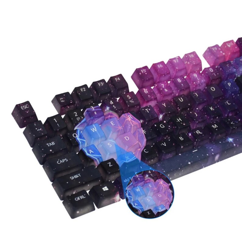 Blue Keycap Set Pbt Keycap Set Cherry Mx Keycap Tech Accessories Cute ...