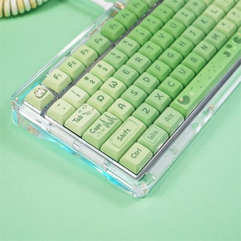 127 Green Keycap Set Pbt Artisan Keycap for Mechanical - Etsy Australia